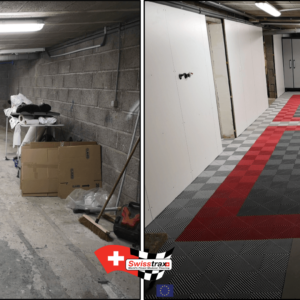 Sol de garage design Porsche