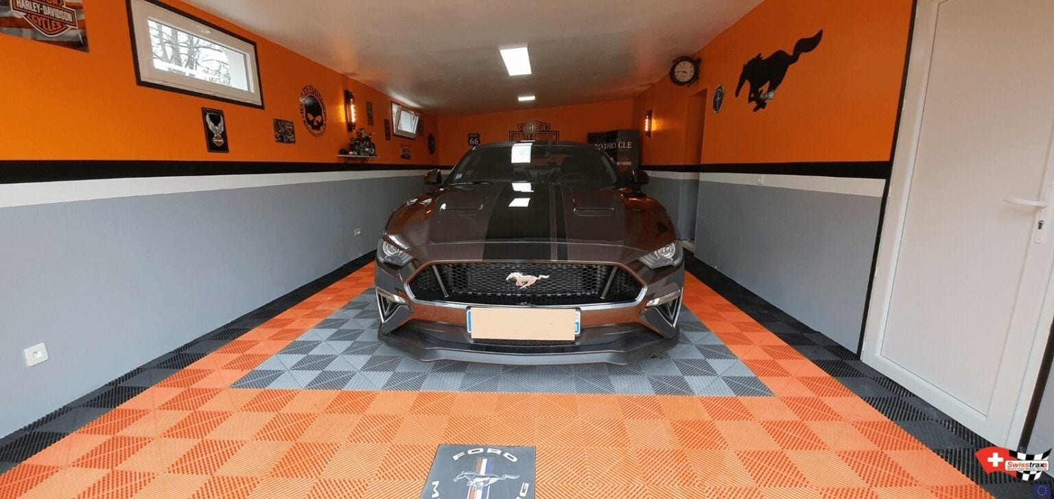 Dalles de sol clipsables pour garage | Sol plastique emboitable