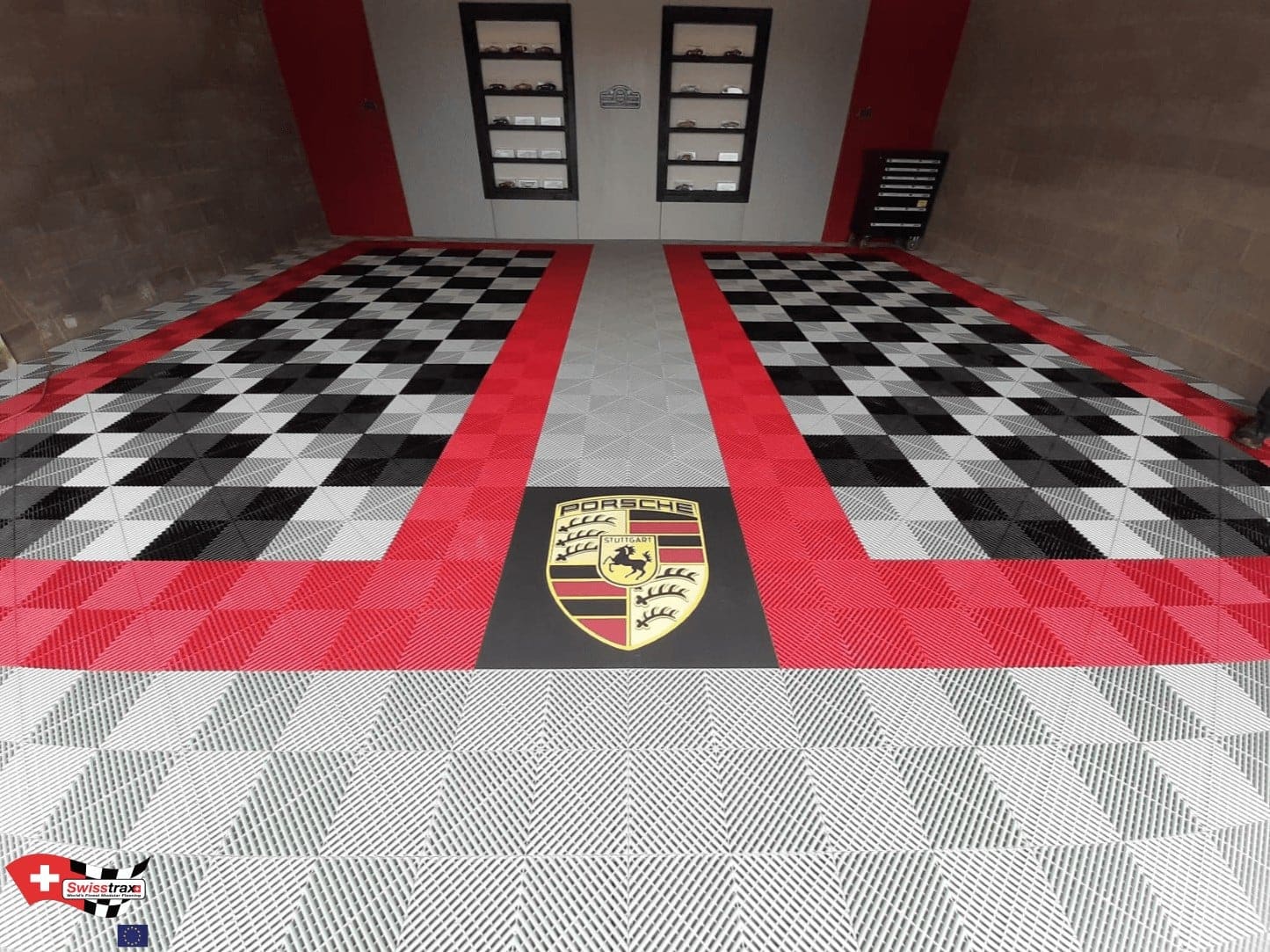 Sol de garage design Porsche