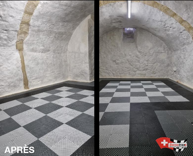 Un sol de cave propre et sec